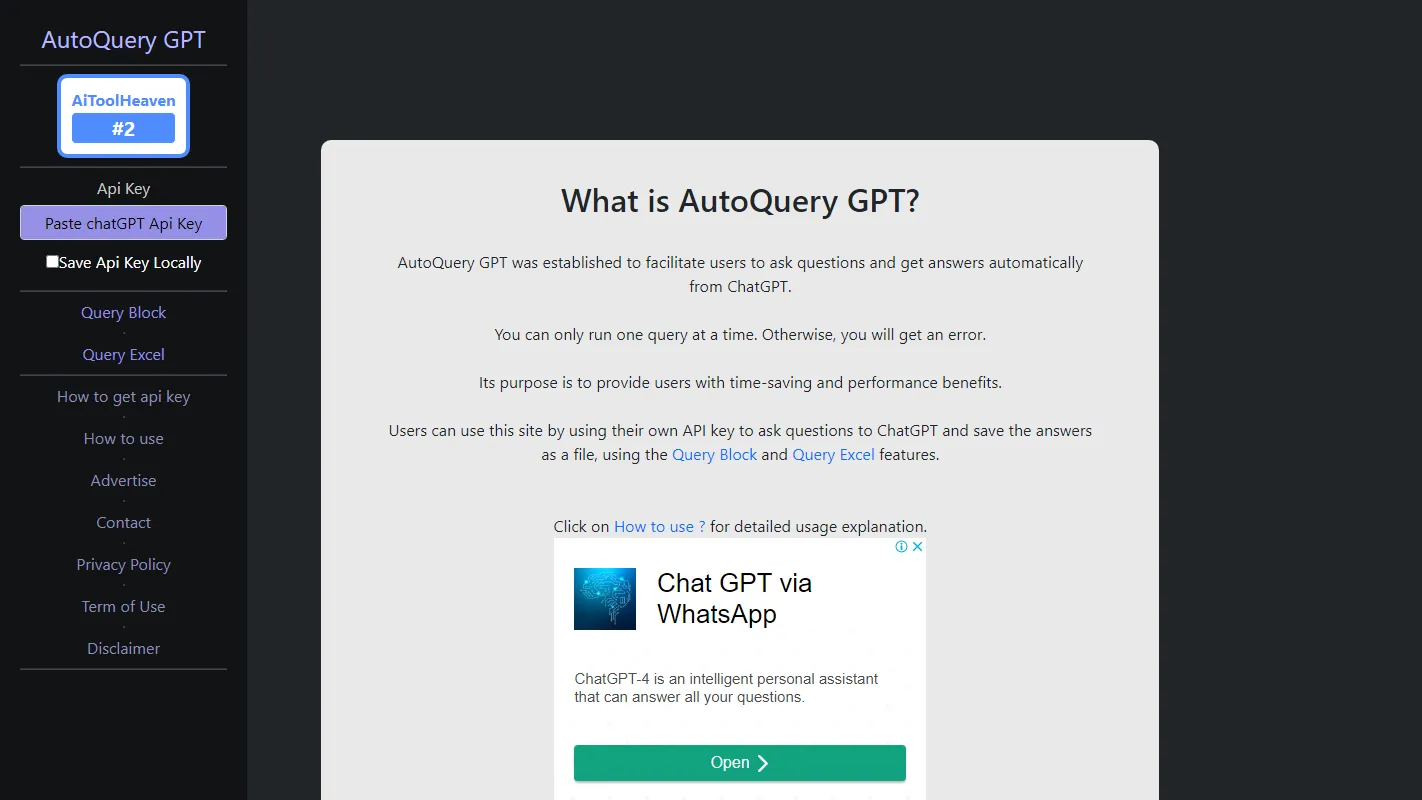 AutoQuery GPT Overview 2025 | Pricing And Best Features