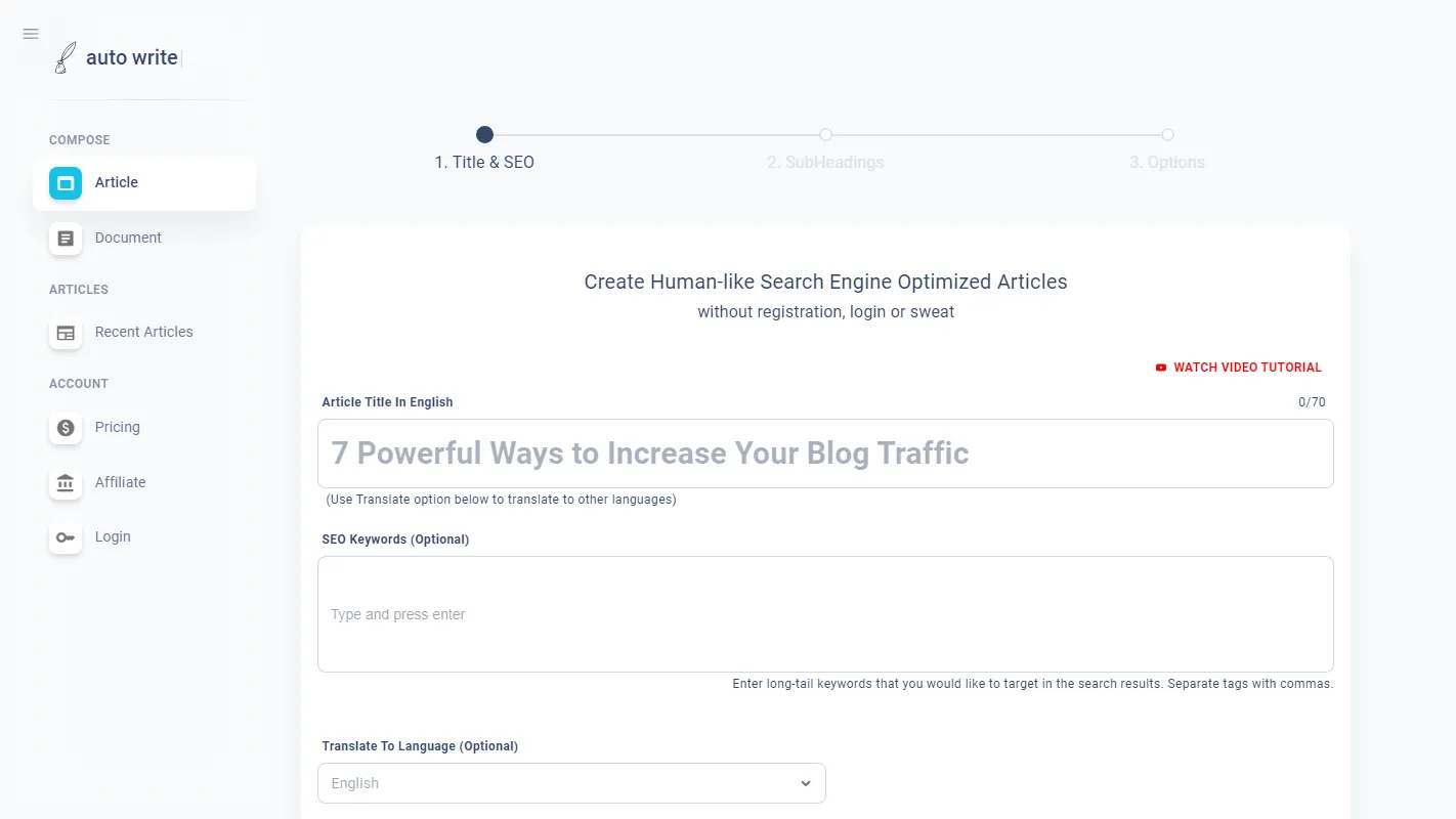 AutoWrite App Overview 2025 | Pricing And Best Features