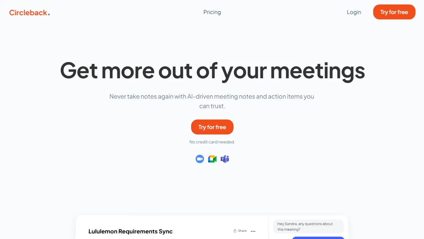 Circleback AI Overview 2025 | Pricing And Best Features