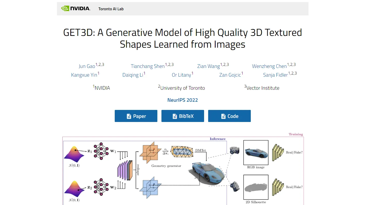 GET3D (Nvidia) Overview 2025 | Pricing And Best Features