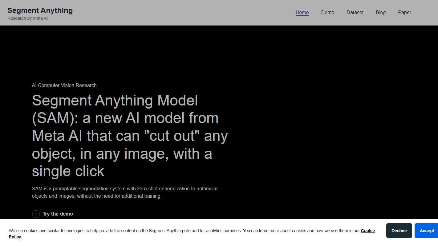 Segment Anything Overview 2025 | Pricing And Best Features