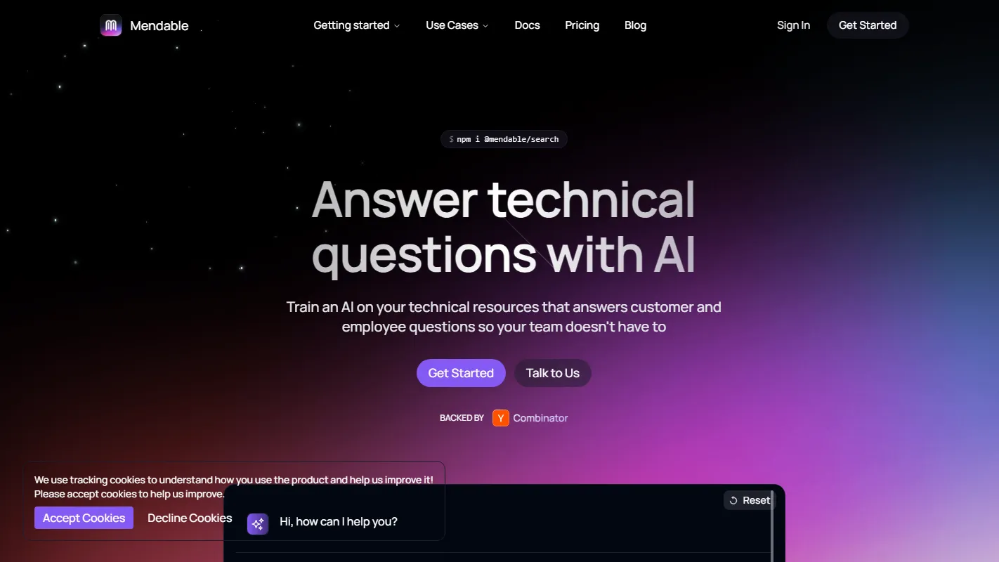 Mendable AI Overview 2025 | Pricing And Best Features