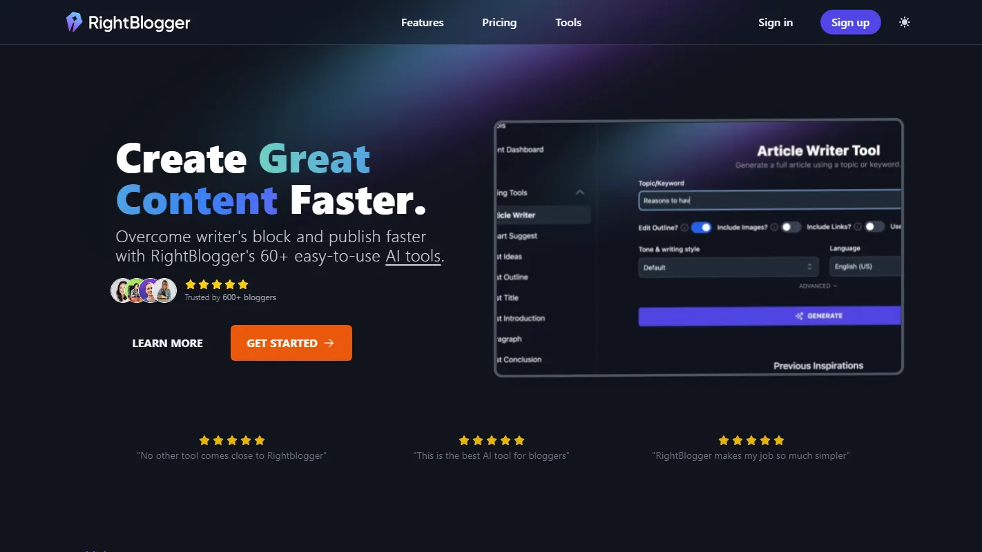 RightBlogger Overview 2025 | Pricing And Best Features