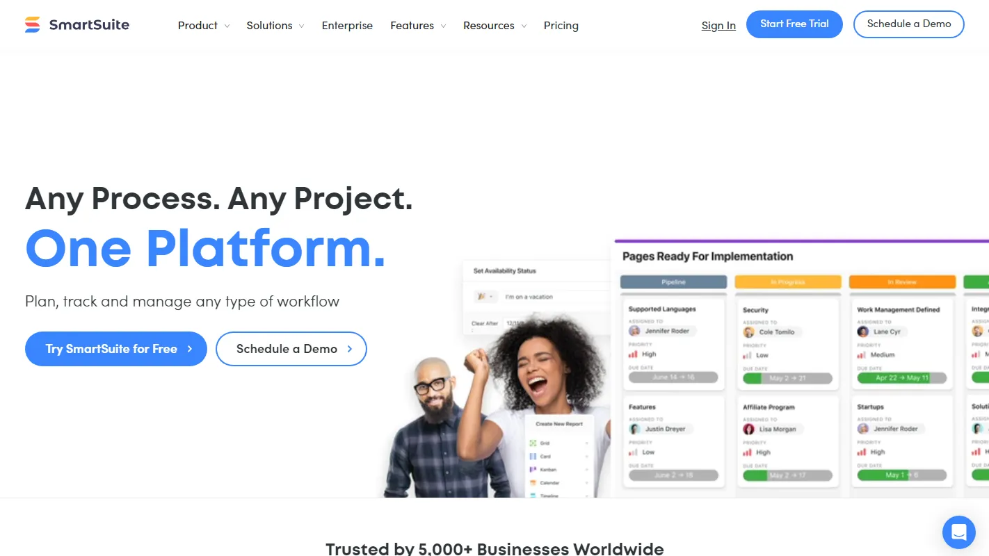 SmartSuite Overview 2025 | Pricing And Best Features